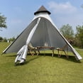 3-4 Person Double Layer Indian Pyramid Tent - Walmart.com