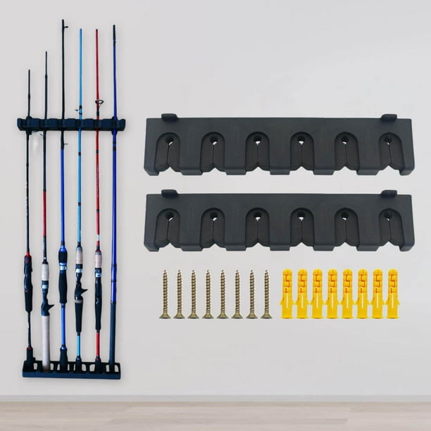 pitrice Boat Fishing Rod Rack Fishing Holder Wall Mount Storage Pole ...