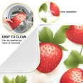 Cute Strawberry Fruits Dish Drying Mat for Kitchen Counter 16x18 In ...