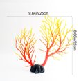 Aquarium Decoration, Artificial Sea Branch Plastic Plant with Base for ...