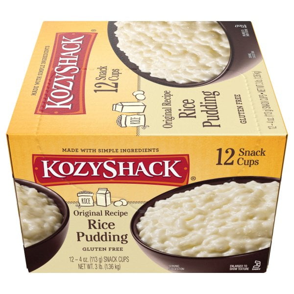 Kozy Shack, Rice Pudding Multi-pack, 4 Oz., 12 Count - Walmart.com ...