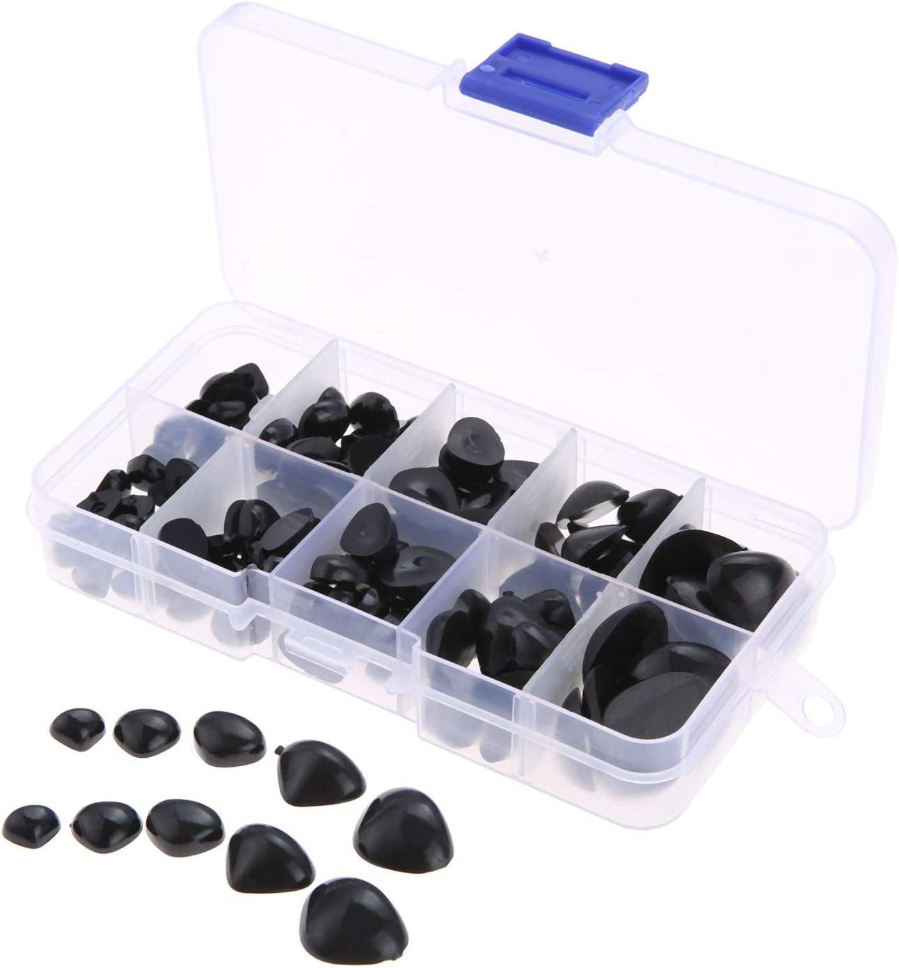 150PCS Plastic Nose, 5 Sizes Craft Triangle Nose For Stuffed Animals ...