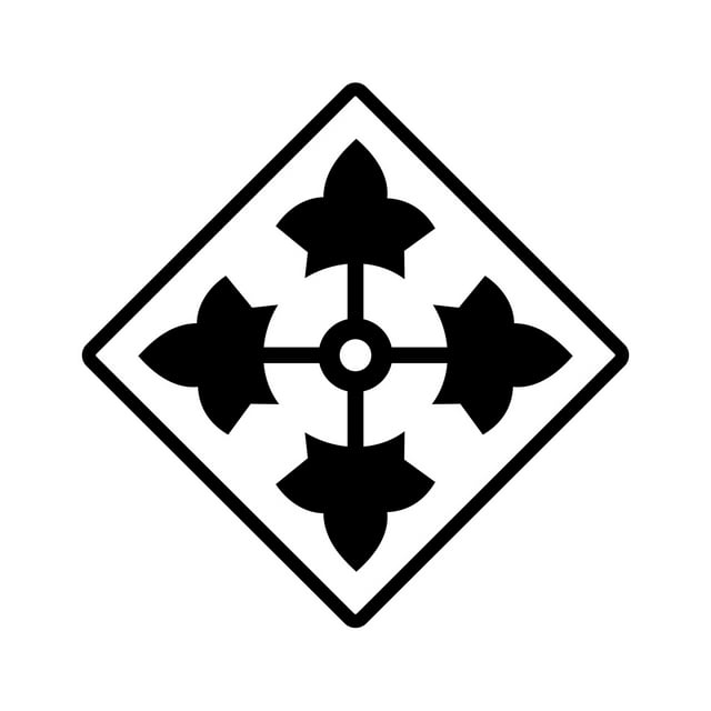 4th ID Infantry Division Sticker Decal Die Cut - Self Adhesive Vinyl ...