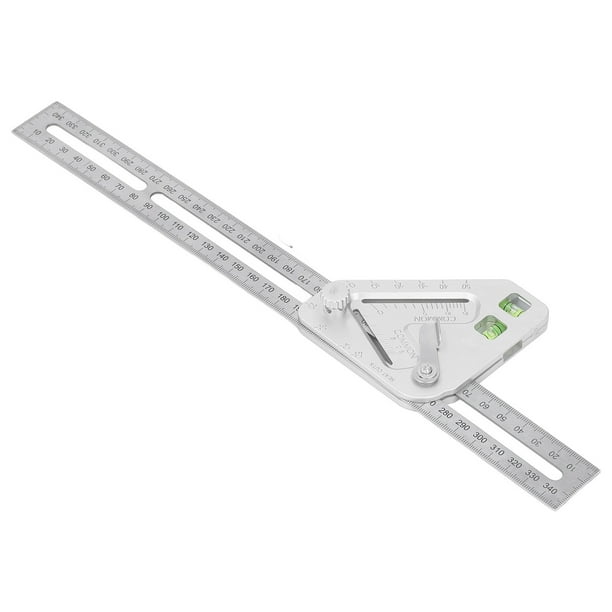 Carpentry Ruler, Sturdy Stainless Steel Woodworking Ruler Silver Small ...