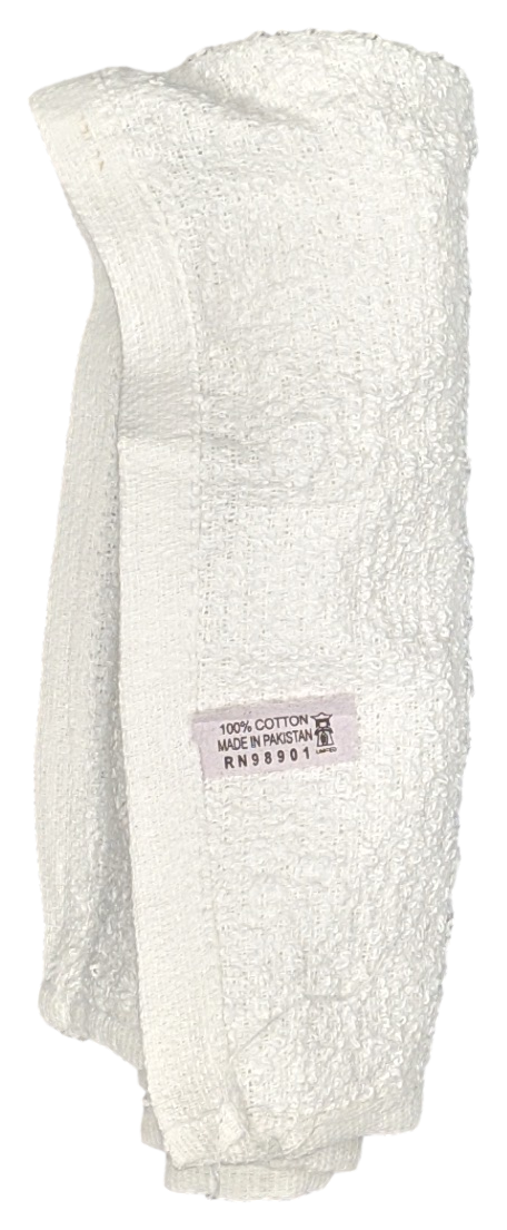 360 Pack 17 x 20 White 100% Cotton Bar Mop Rags - 24 OZ Weight Per ...