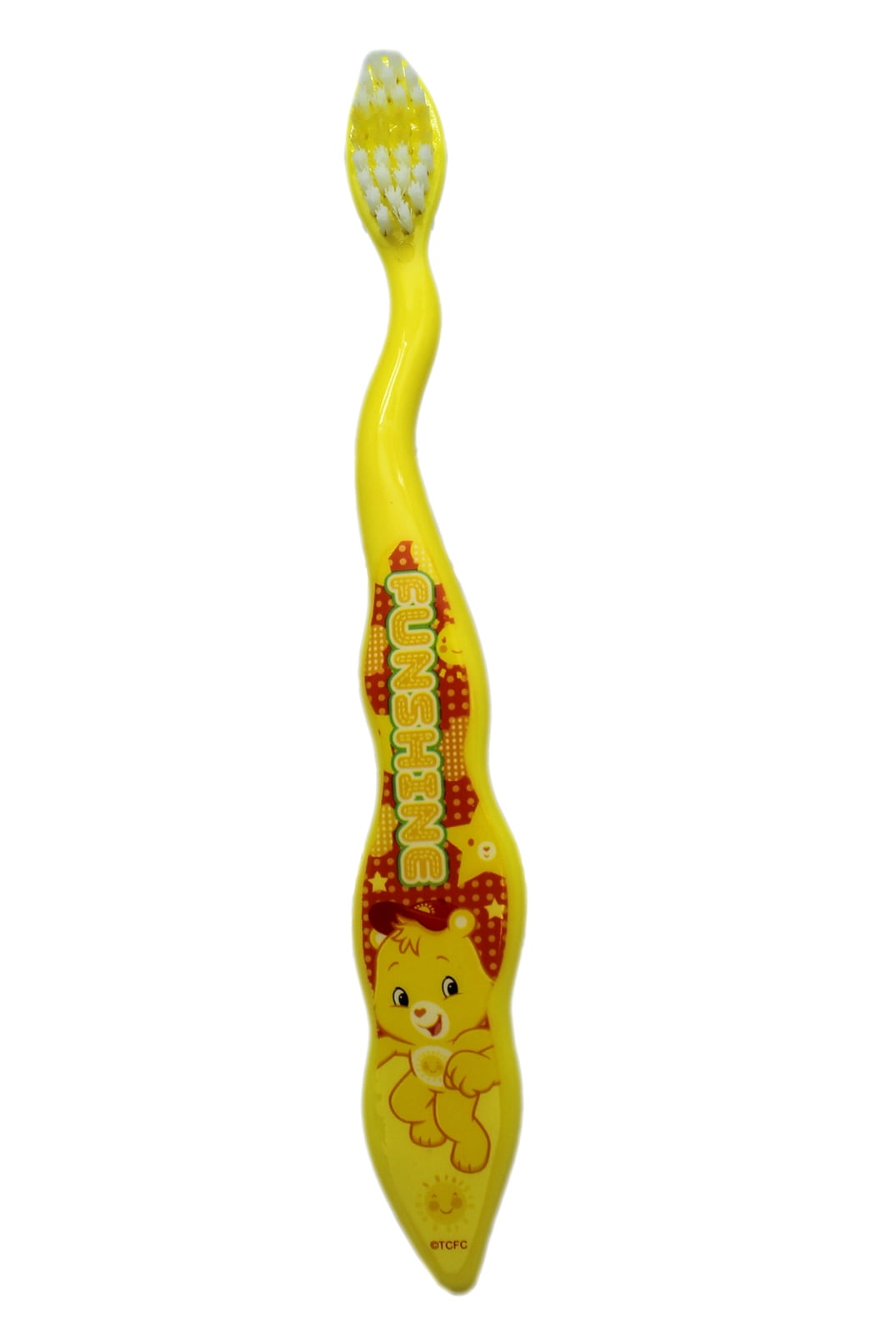 SmileGuard Care Bears Funshine Bear Yellow Handle Kids Toothbrush ...