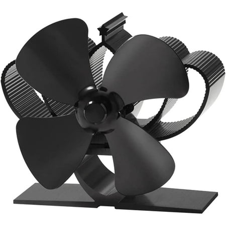 Mini Stove Fan 4 Blades for Heat Fireplace Komin Wood Powered Wood ...