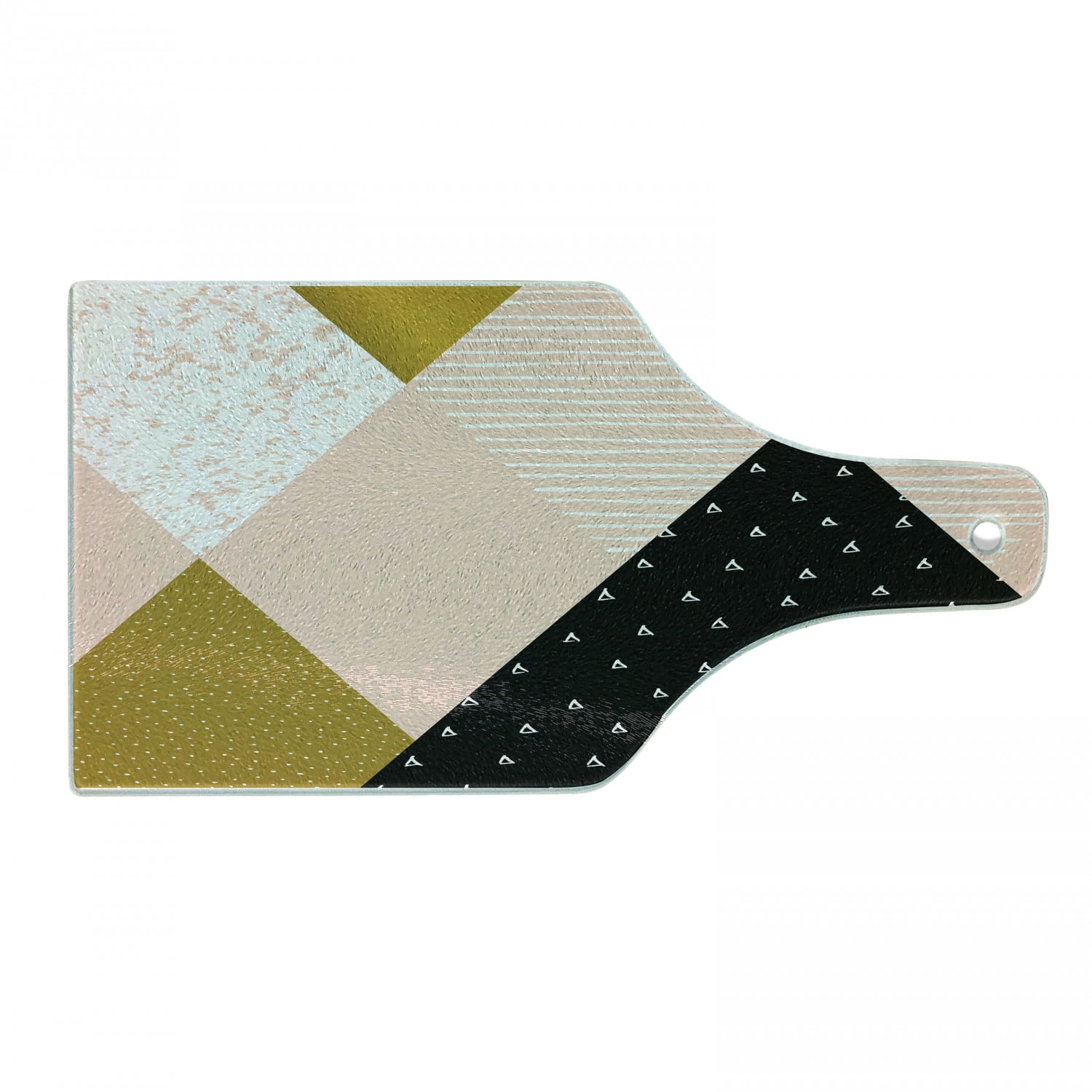 Geometric Cutting Board, Abstract Composition Hand Drawn Vintage ...