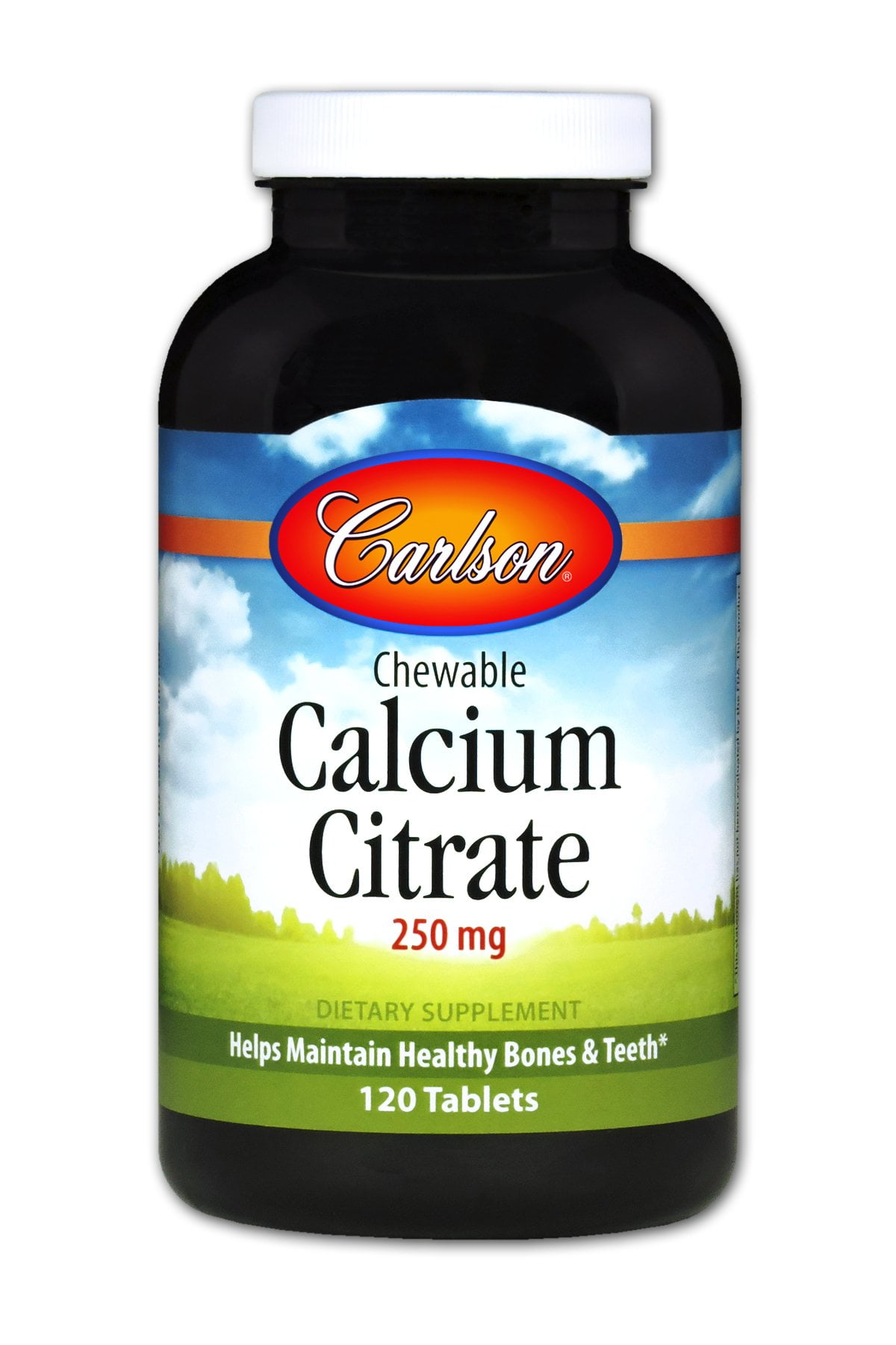 Suplemento Carlson de citrato de calcio masticable 250 mg 120 tabletas ...