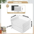 Stackable Paper Trays 4 Pack, Desk Letter Tray Set with 4 File Bags ...
