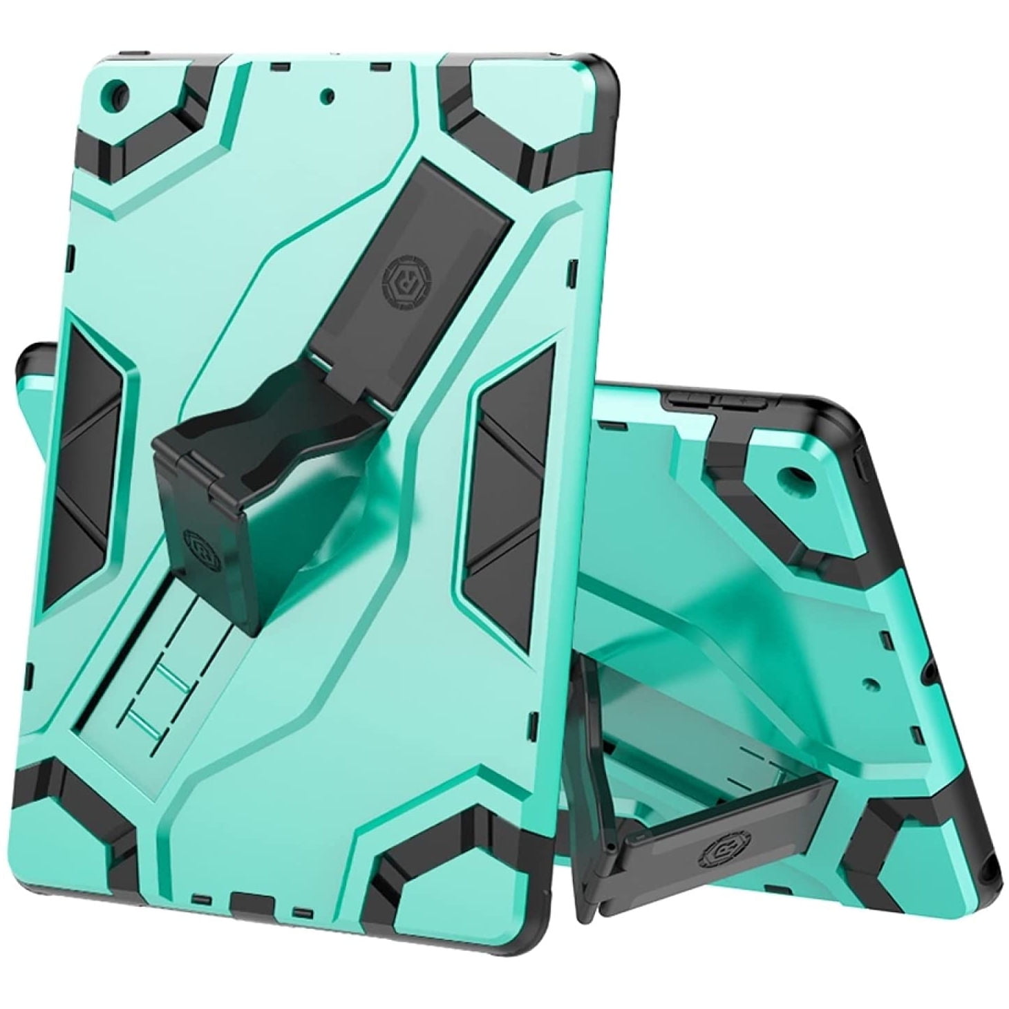 Rugged Hybrid Armor Case with Multi-Functional Kickstand for iPad 10.2 ...