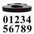 Garden Decor Numbers 8 Inch Modern Floating House Numbers Large Black ...