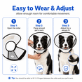 Dog Cone Collar for Dogs After Surgery, Adjustable Elizabethan Collar ...