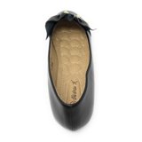 Victoria K Women's Studded Ruffle Ballerina Flats with Gold Studs and ...