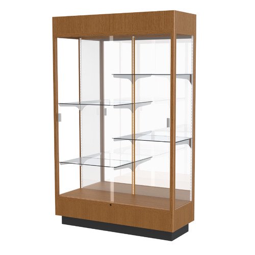 Waddell Heritage Series Floor Display Case with Lighted Cornice ...