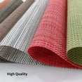 Howarmer PVC Woven Placemats, Set of 4, Heat-Resistant Table Mats for ...