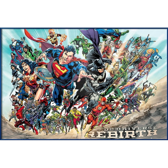 Justice League Of America - JLA - Framed Comic Poster (DC Universe ...