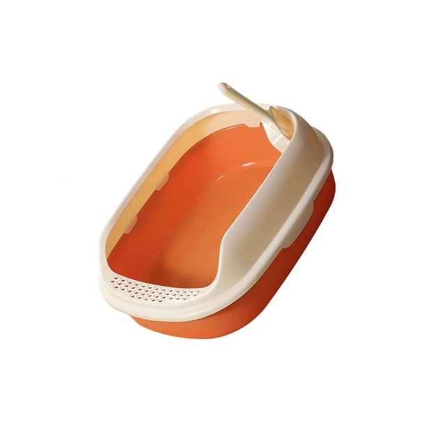 Cat Litter Box Kitten Toilet Pet Litter Box Container Kitten Toilet ...
