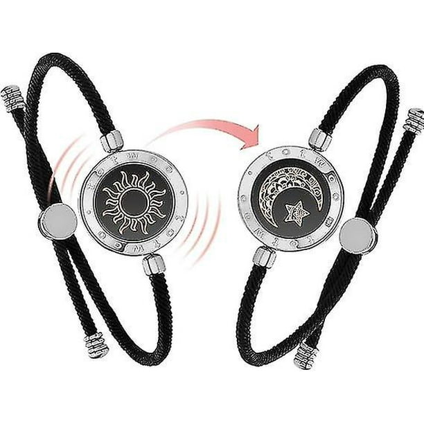 Long Distance Touch Bracelets For Couples, Vibration Light Up For Love ...