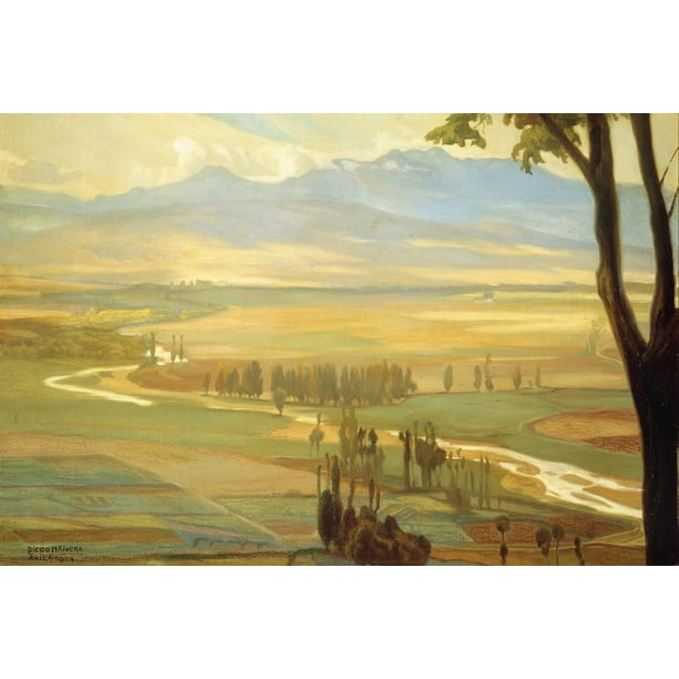 24x36 gallery poster, Avila Morning (The Ambles Valley), 1908 by Diego ...