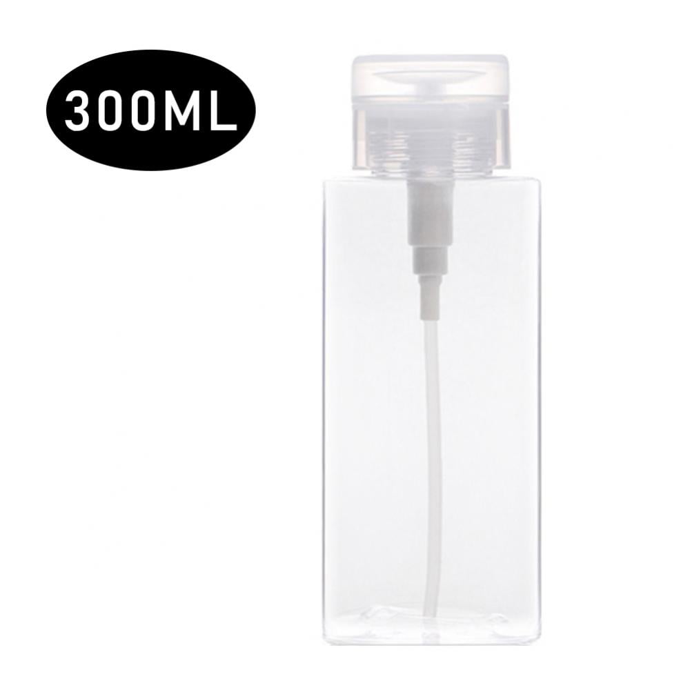 Liquid Push Down Pump Dispenser Empty Bottle with Flip Top Cap (300ml ...