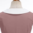 BaoFuBaoMei Graduation Dress for Women with Belt Pleated Button down ...