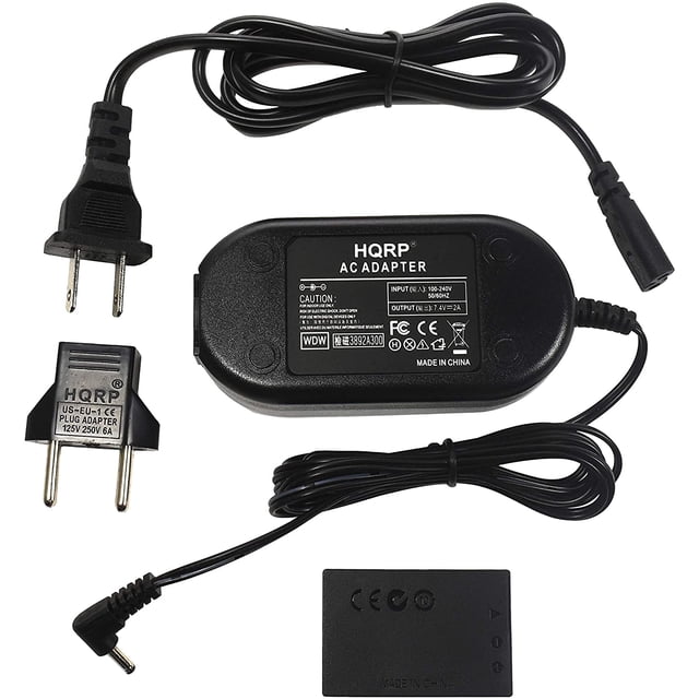 HQRP AC Adapter Compatible with Canon ACK-E12 EOS M M2 M10 M50 M100 ...