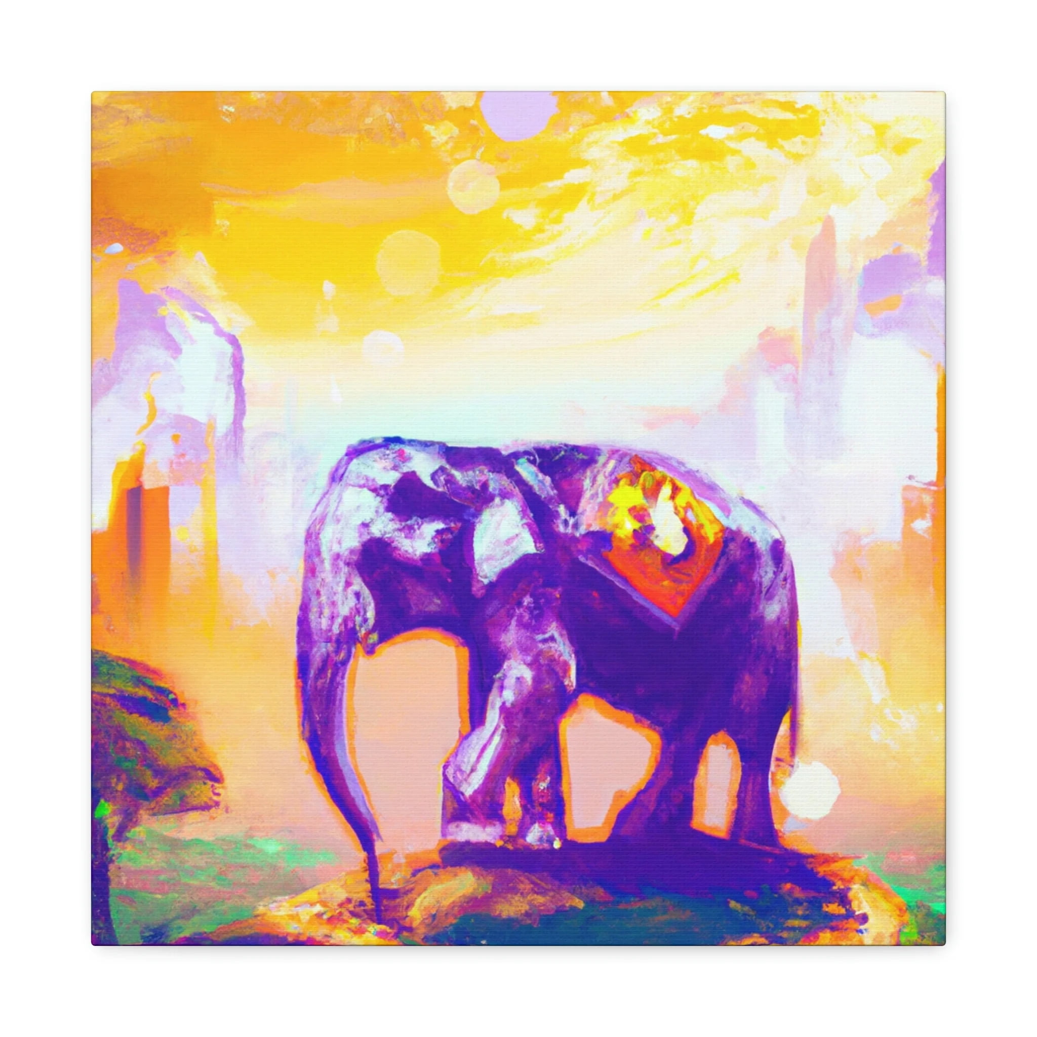 Indian Elephants Regal - Canvas - Walmart.com