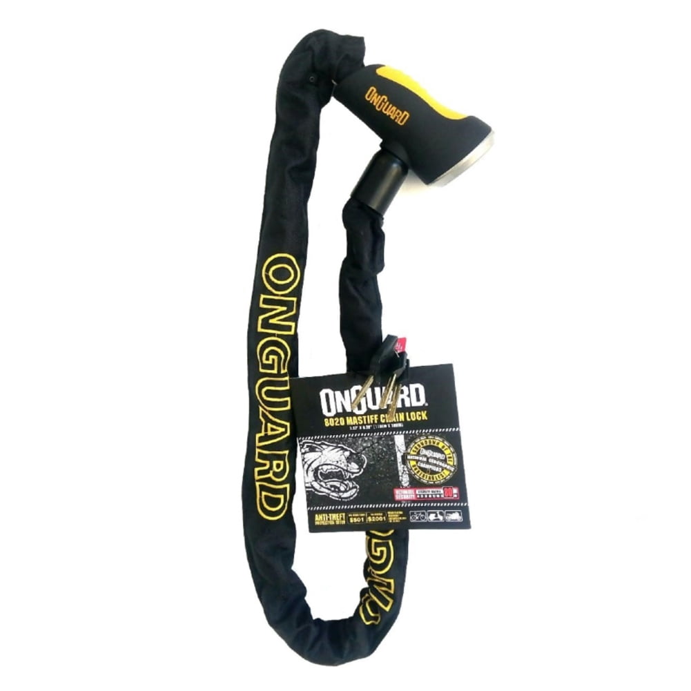 Cadena Con Candado Integrado OnGuard Reforzada Con Titanio Nivel Seg.80 ...