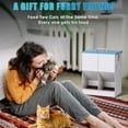 Automatic Cat Feeder Outdoor Dog Dry Food Dispenser Gravity Cat Feeder ...