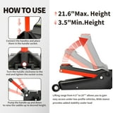 Maxority 5-Ton Low Profile Hydraulic Floor Jack 11000 lbs Steel with ...