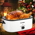 CozyHom 26QT Electric Turkey Roaster Oven, Stainless Steel, Self ...