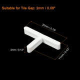 Uxcell 500Pack Wall Floor Tile Plastic T Shape Spacers Tiling Tools 2mm ...