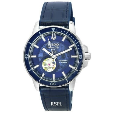 Bulova Men's Automatic Silver Skeleton Dial Stainless Steel Bracelet ...