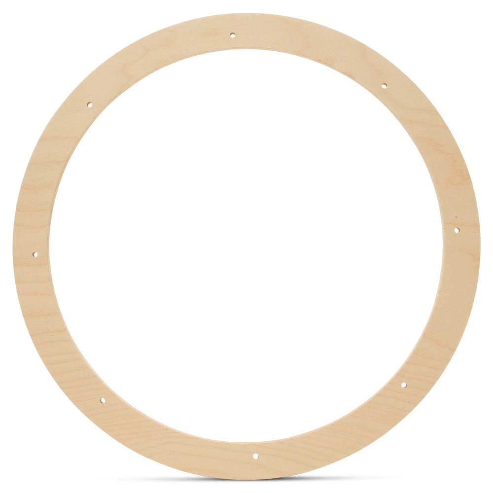 Large Wreath Frame 13-inch Diameter, Pack of 10 Wood Wreath Forms, Wood ...