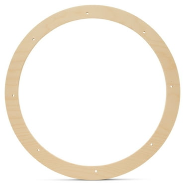 Large Wreath Frame 13-inch Diameter, Pack of 1 Wood Wreath Forms, Wood ...