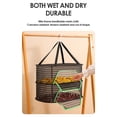 BIZHUA Foldable Fruit Drying Rack, Black Large Capacity Plastic Basket ...