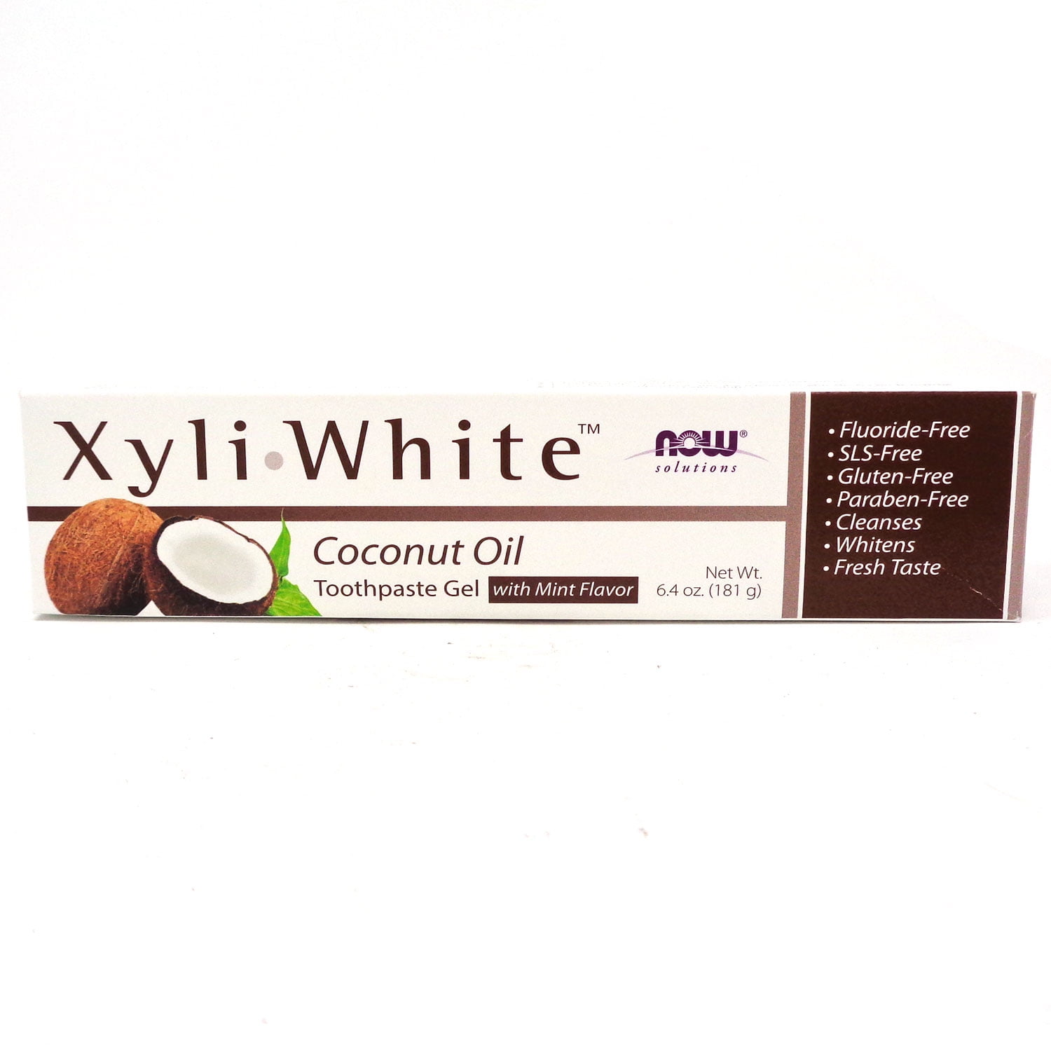 Xliwhite Coconut Toothpaste By Now Foods - 6.4 Ounces - Walmart.com ...
