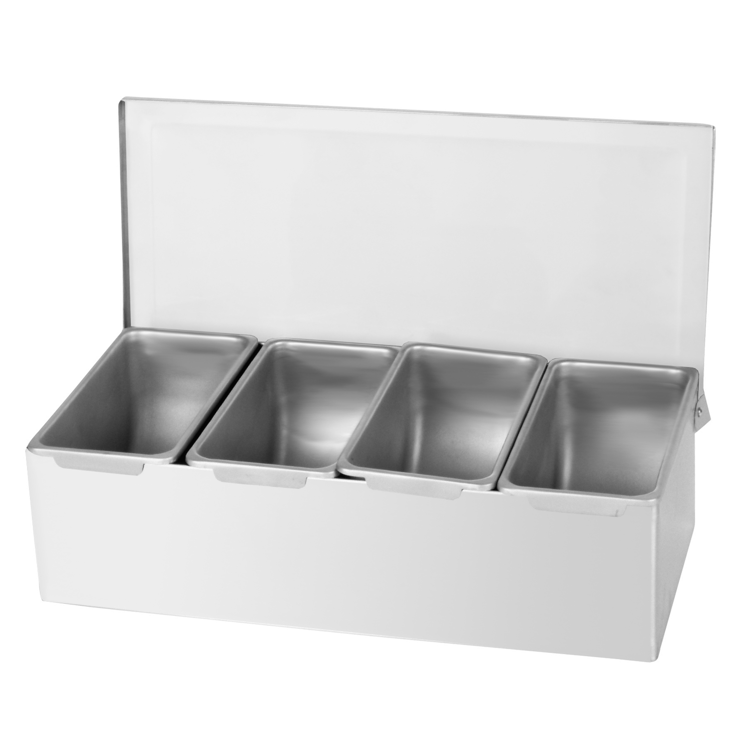 Excellante 4 section stainless steel condiment compartment, comes in ...