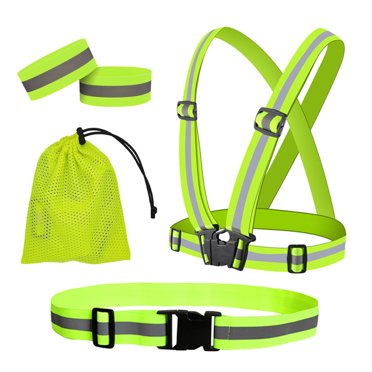 Navaris Reflective Sash - For Walking at Night, Cycling, Running ...
