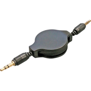 5 3.5MM STEREO AUDIO PATCH CORD RETRACTABLE - Walmart.com