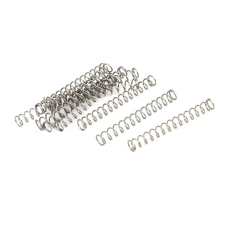 0.3mmx3mmx25mm 304 Stainless Steel Compression Springs Silver Tone ...