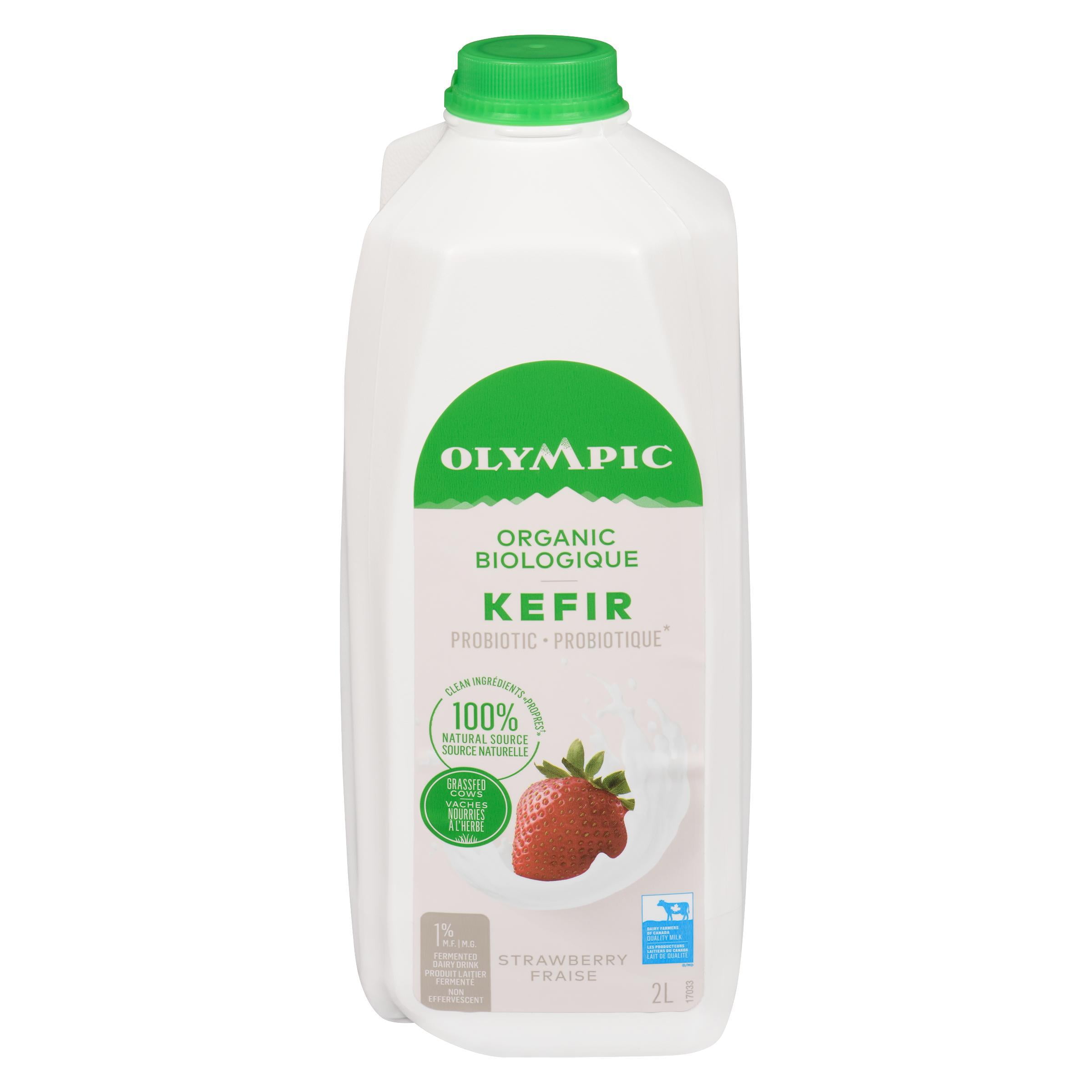 Olympic Organic Kefir 1%, Strawberry, 2L - Walmart.ca