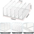 2-Pack Acrylic File Organizer for Sorting Mail - 5 Slots Letter Sorter ...
