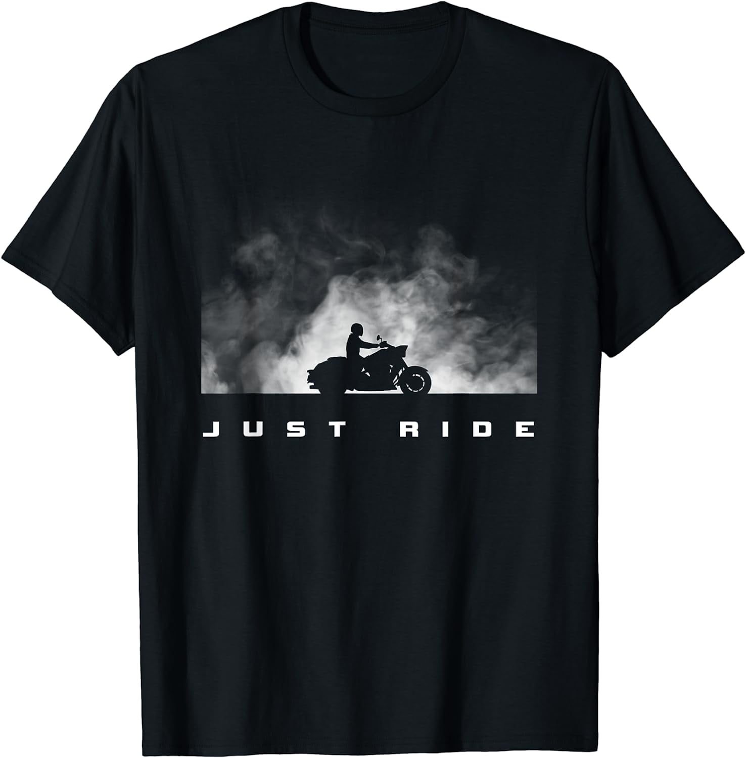 Motorcycle T-Shirt Black Tee - Walmart.com
