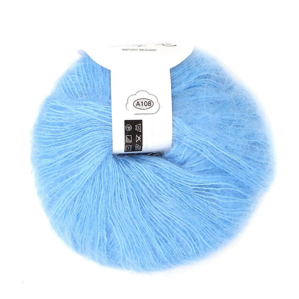 Buy Mavis Angora Wool Yarn Soft Mohair Pashm Knit Angora Long Wool Yarn ...