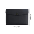 ToyKingdee PU Soft Leather A4 File Folder, Document Holder Waterproof ...