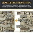 Faux Stacked Stone 3D Textured Wall Panel Sample | Sedona | 8"L x 8"H ...
