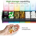 IDFINE Extra Large Weekly Pill Organizer 2 Times a Day Rainbow Color ...