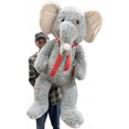 Giant Stuffed Elephant - Large 4-Foot Extra-Soft Jumbo Plush Animal ...